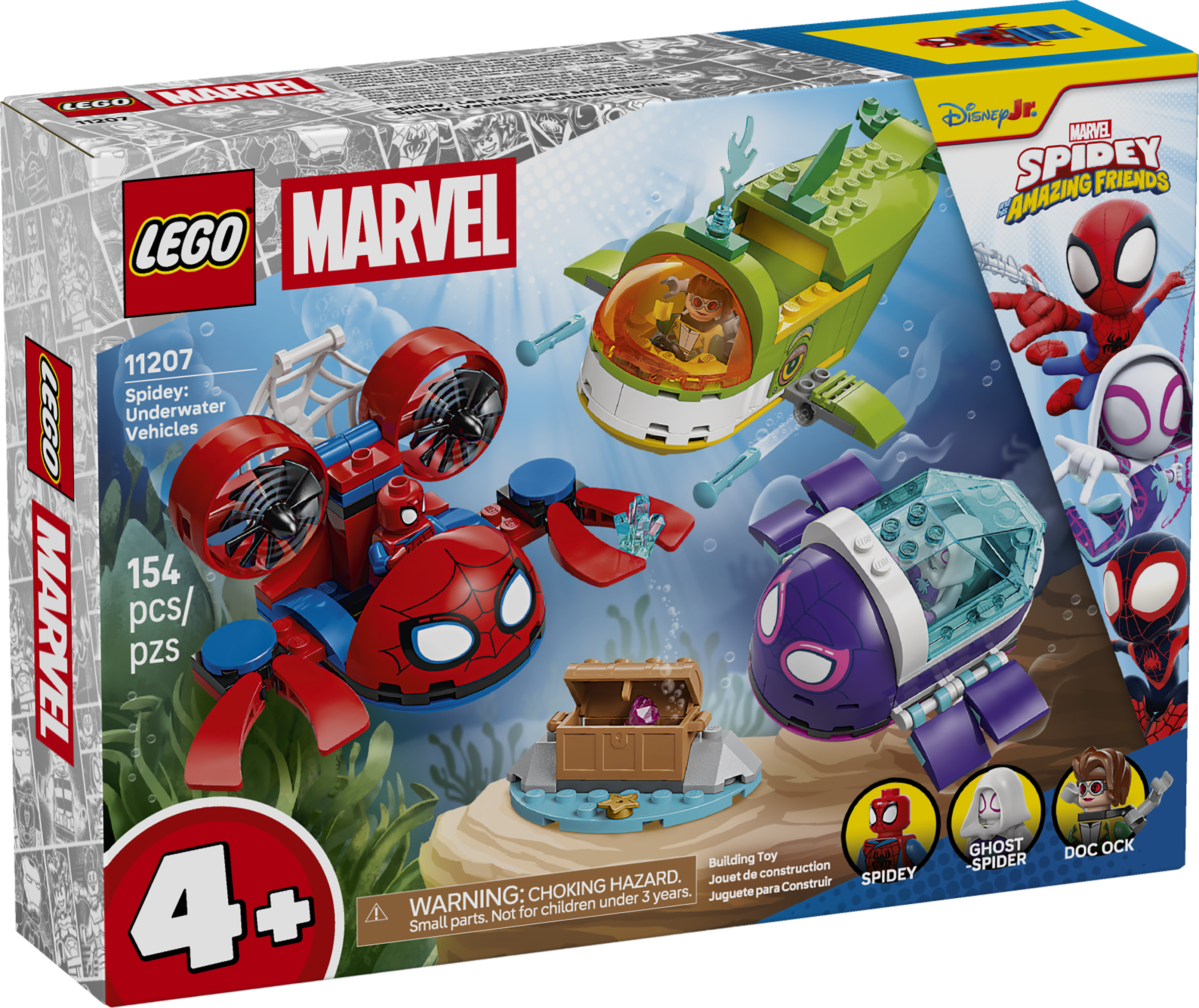 Lego Marvel 11207 Spidey : Les véhicules sous-marins – La Griffunrie