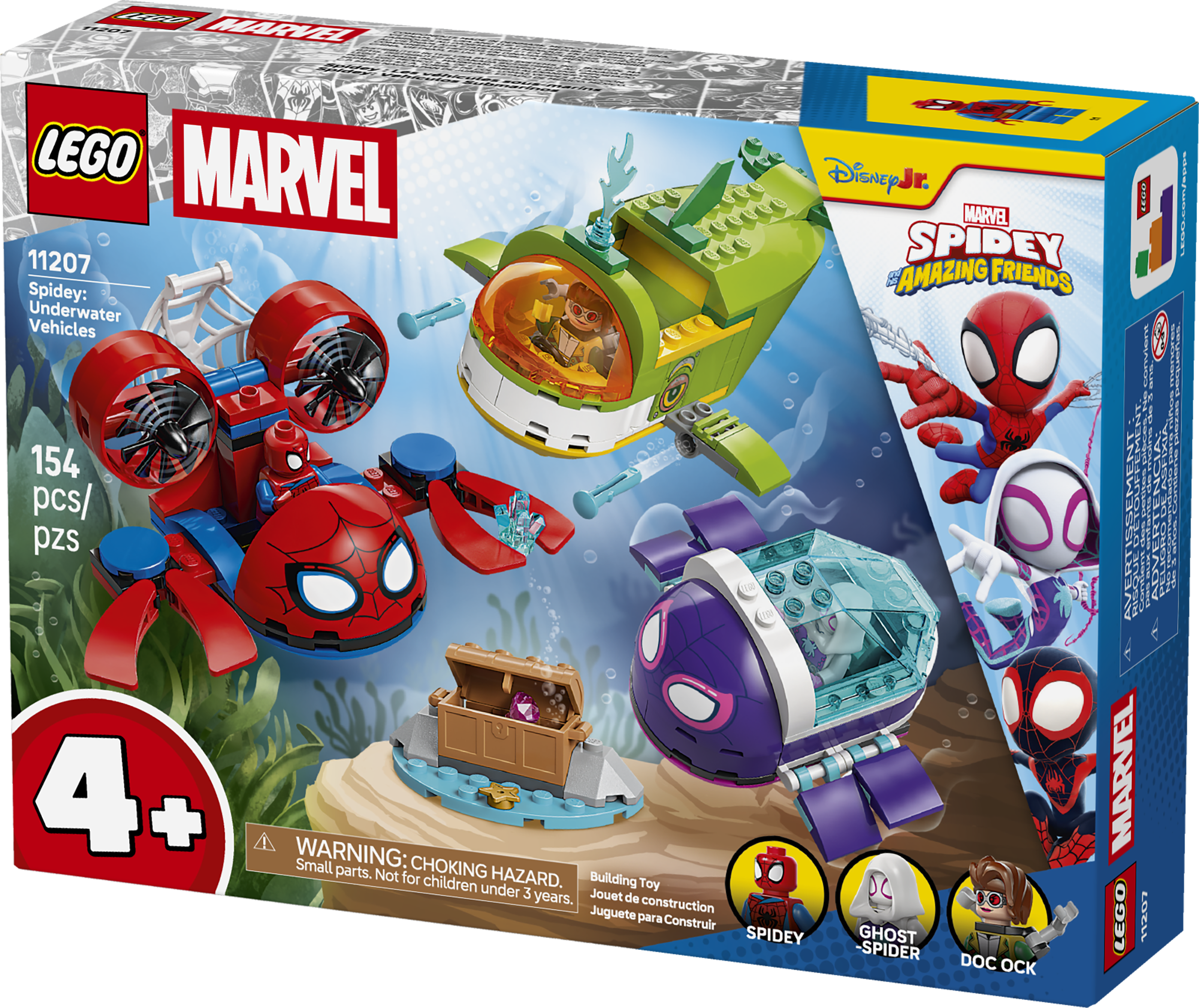Lego Marvel 11207 Spidey : Les véhicules sous-marins – La Griffunrie