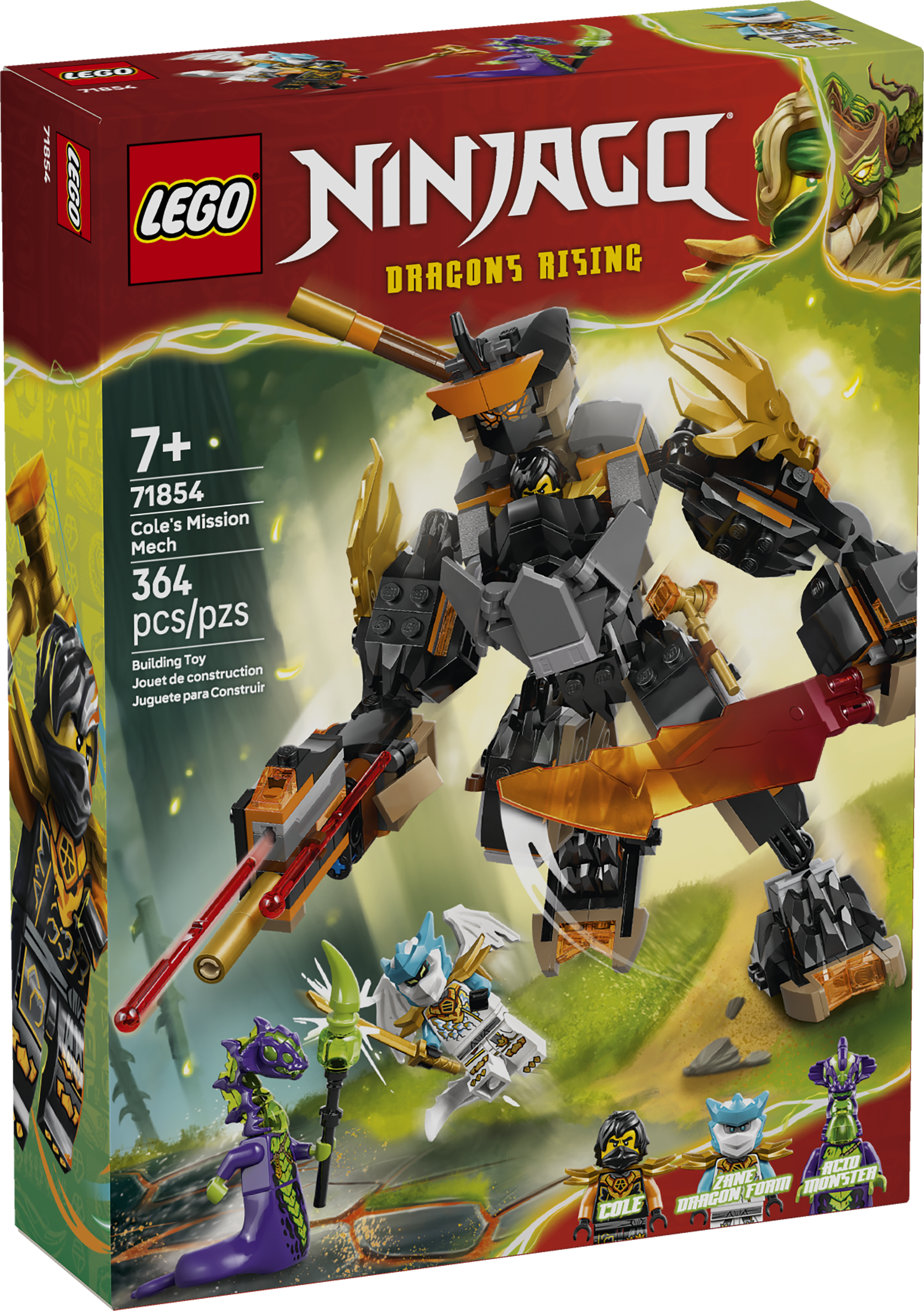 Lego Ninjago 71854 Cole's Mission Mech vs. Zane the Dragon – La Griffunrie