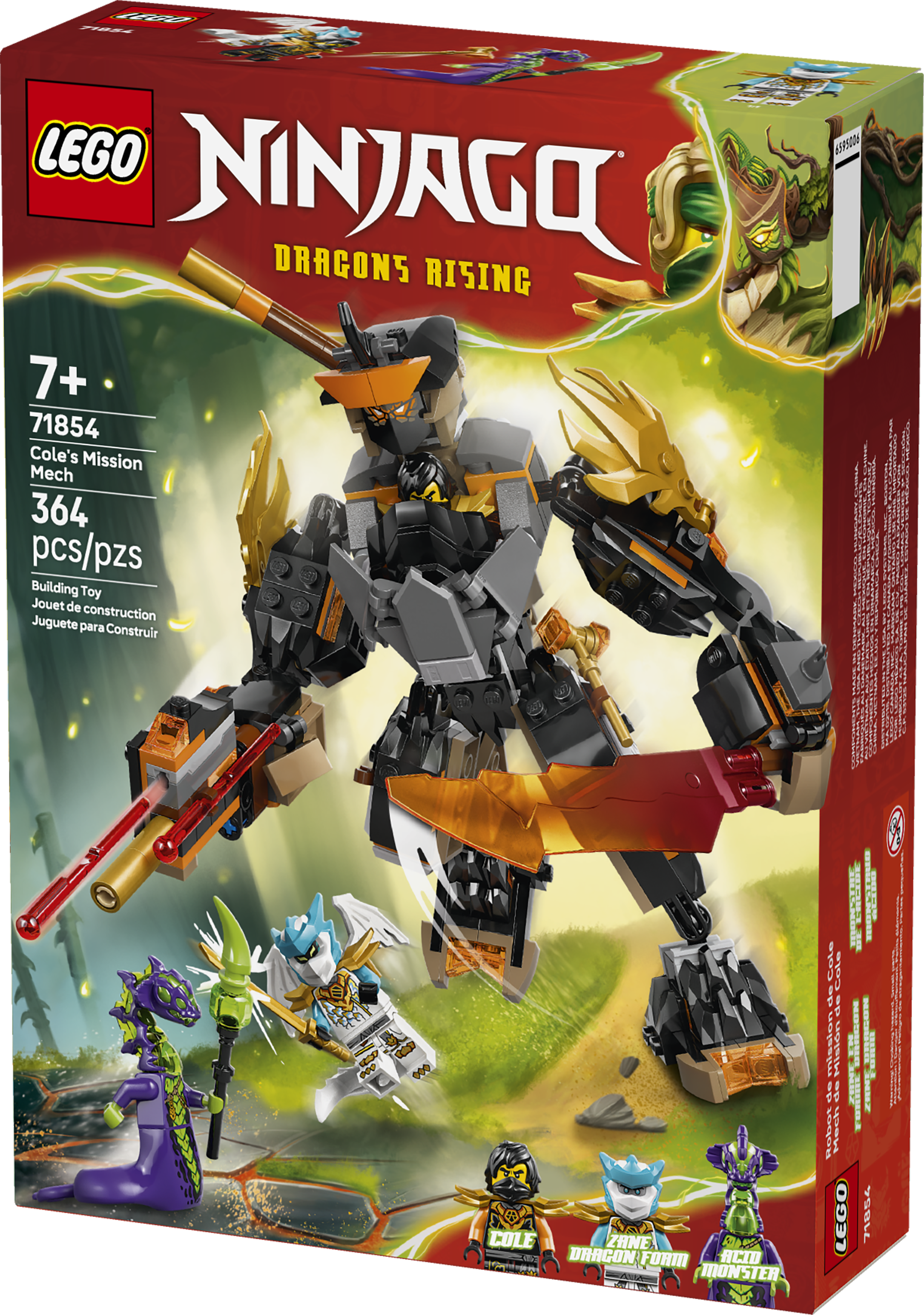 Lego Ninjago 71854 Cole's Mission Mech vs. Zane the Dragon – La Griffunrie